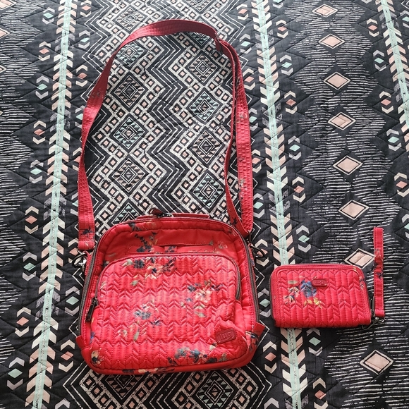 lug | Bags | Lug Ranger Red Bouquet Adjustable Crossbody Bagwith ...